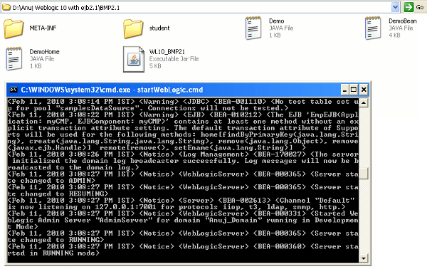 javaskool.com - EJB : Bean Managed Persistence[ BMP ]